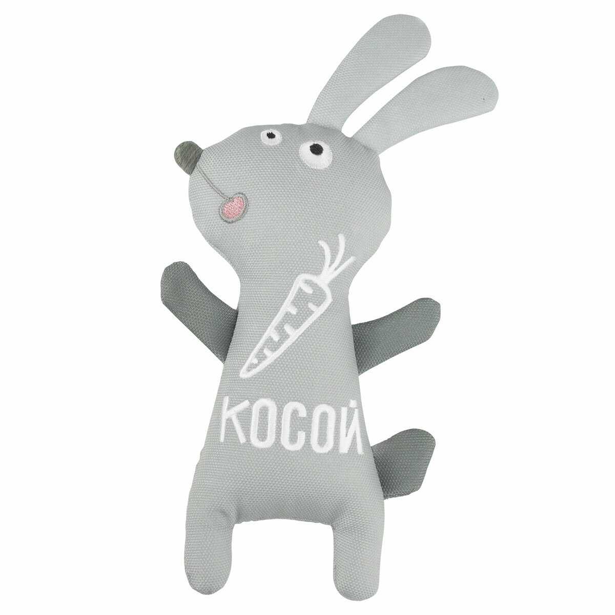 Игрушка для собак мягкая "Зайка-Косой", 15*20см, бренд Triol