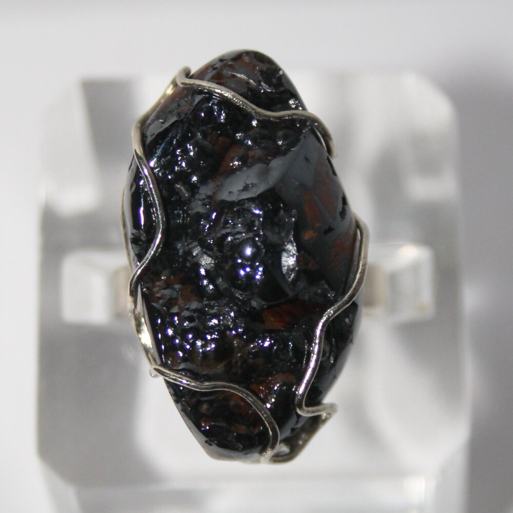 Кольцо наборное, гематит