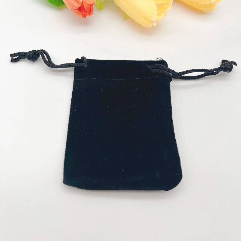 100 шт. черные бархатные подарочные мешочки ruihaoyu Black, 9x12cm Velvet Bag, 1lot(100pcs)