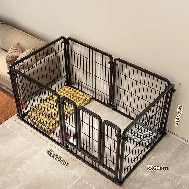Усиленный вольер для собак, кошек, кролика. Металлическая складная клетка для крупных, средних и мелких пород домашних животных. Уличная будка для щенков и котов. 6 секций