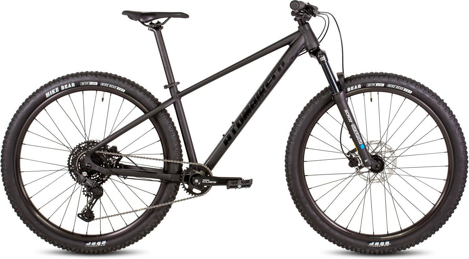 Велосипед горный Atom Xtrail X10 (2025), рама M (16"), матовый черный