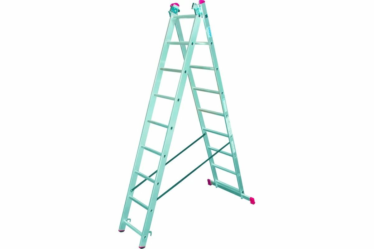 Алюминиевая трехсекционная лестница 3х9 Krause Corda 013392