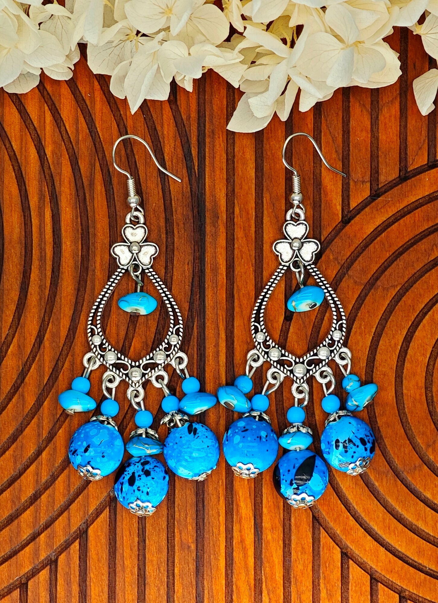 Серьги be self true, искусственный камень