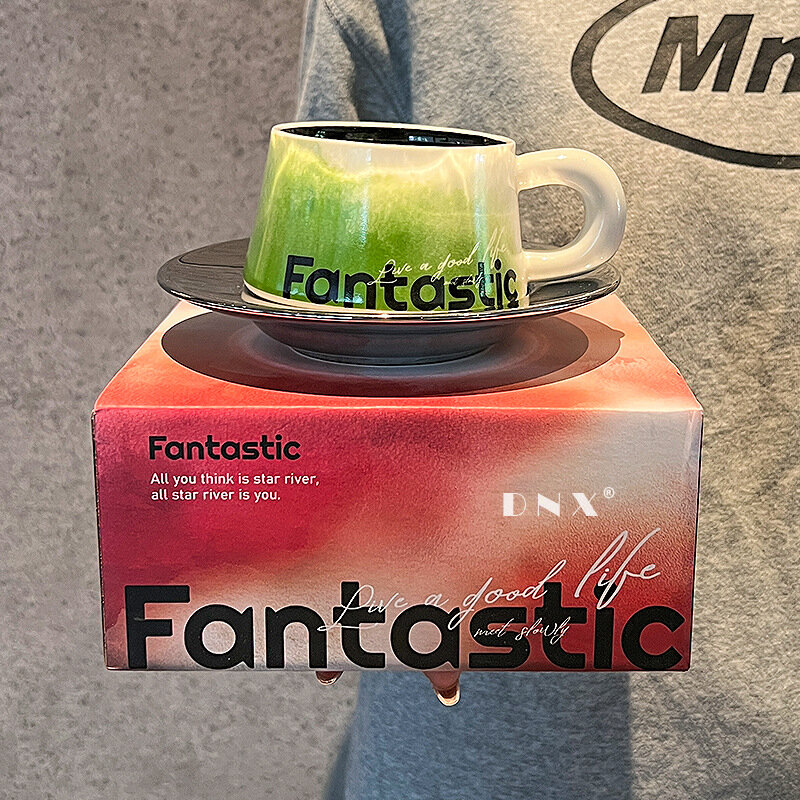 Высококачественная керамическая кофейная чашка 2024 года, новый стиль, для девочек, дома, для питьевой воды, для офиса, для пары, подарок на день рождения