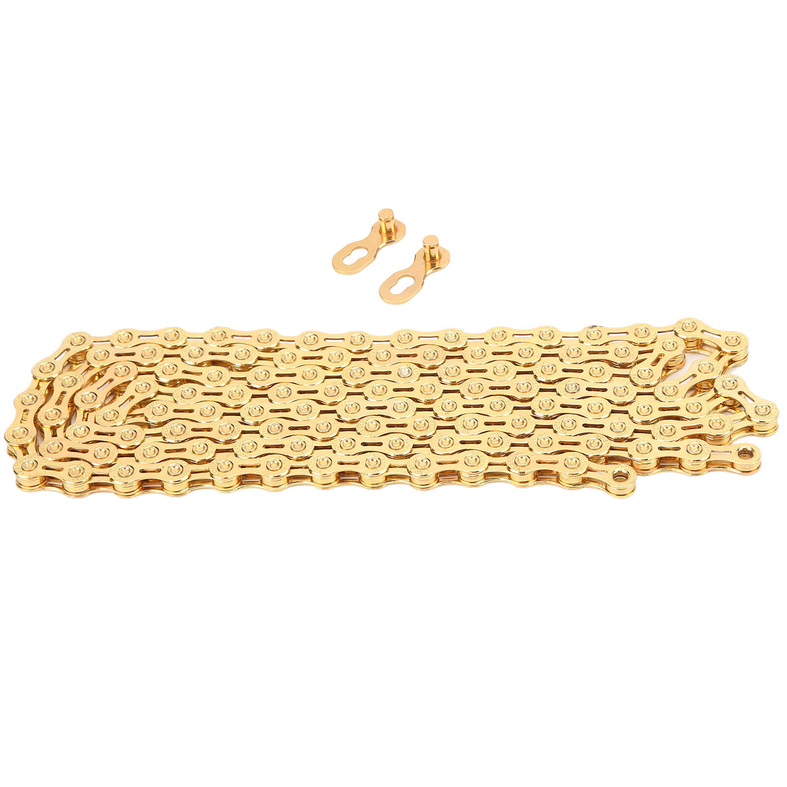 VG Sports Mountain Bike 10-скоростная цепь 116 звеньев 1/2 x 11/128 дюймов Велосипедная цепь золотого цвета