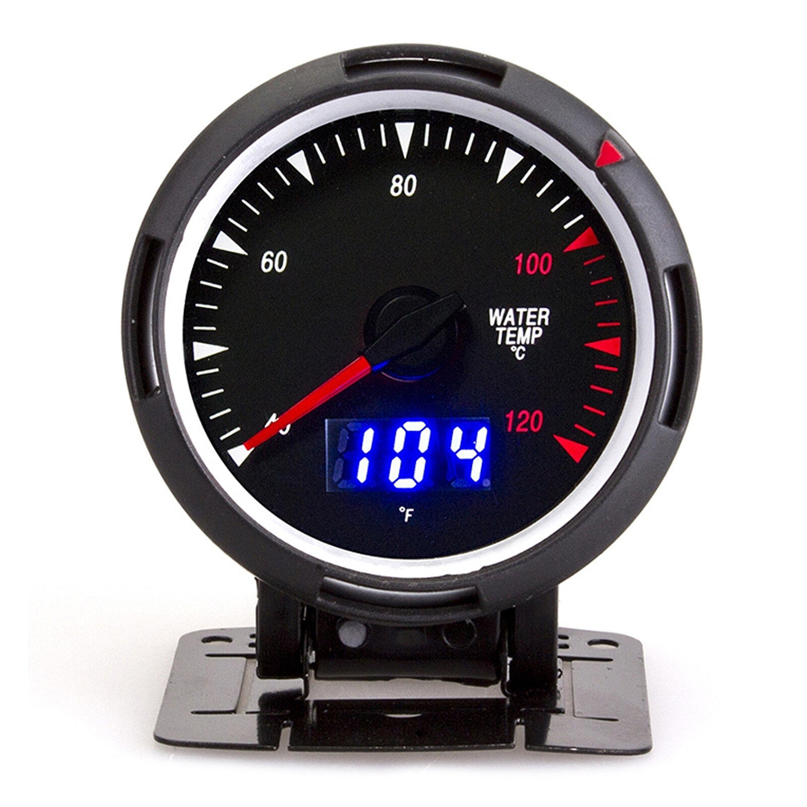 2,5-дюймовый датчик температуры воды 40-120 ℃ с ЖК-дисплеем, универсальный для автомобиля DC12V