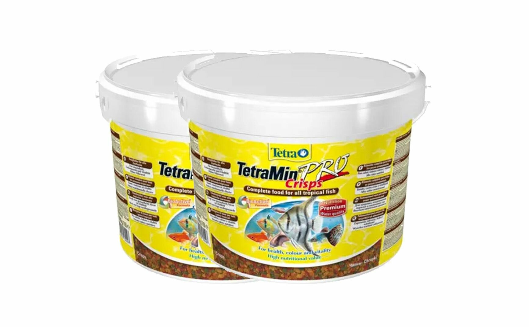 TetraMin Crisps корм-чипсы для всех видов рыб 10 л (ведро) х 2 шт.