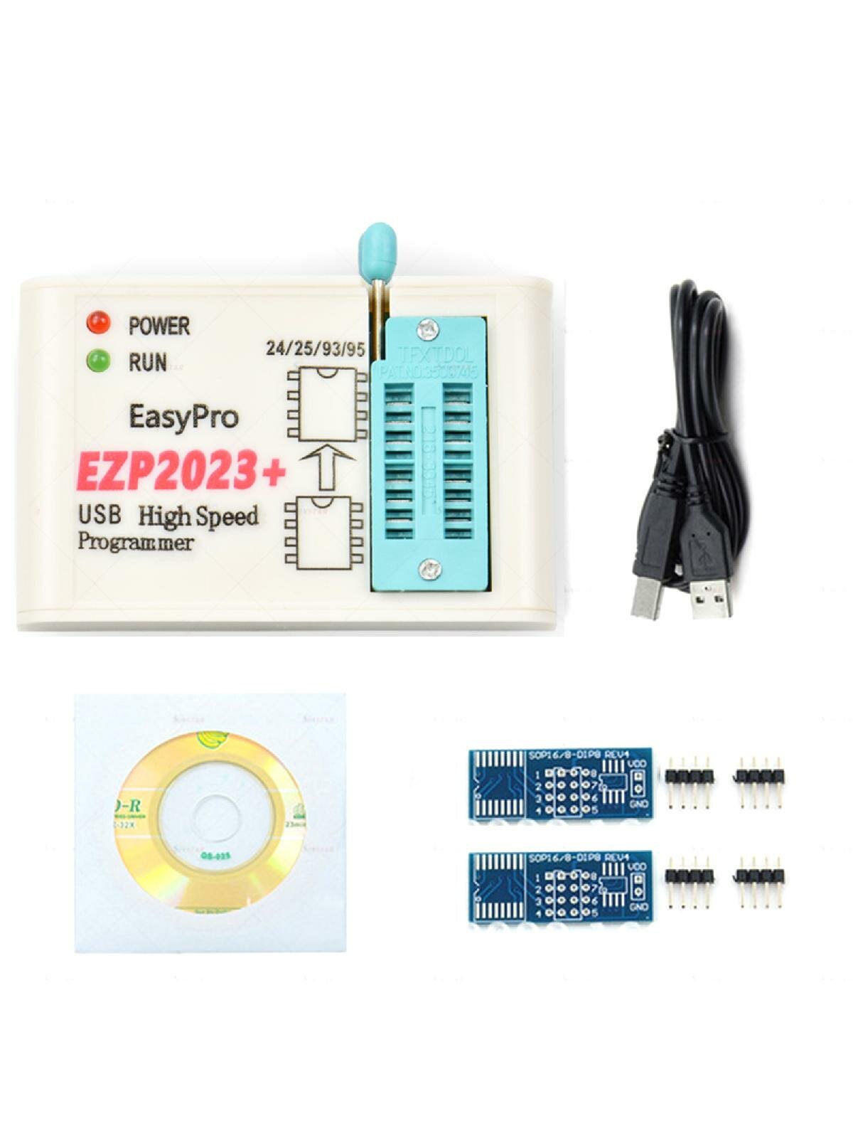 USB SPI Programmer EZP2023 High-speed EZP 2023 100% Original Support 24 25 93 95 EEPROM 25 Flash BIOS Chip Upgrade