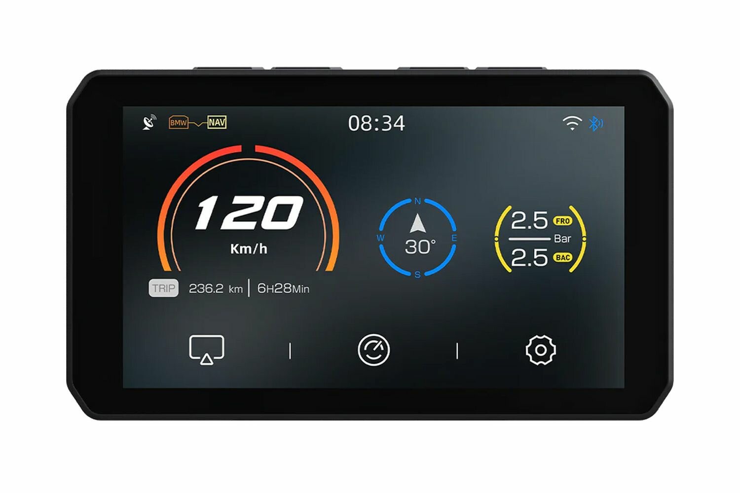 CarPlay Навигатор для мотоцикла CHIGEE AIO-5 Play 24L02