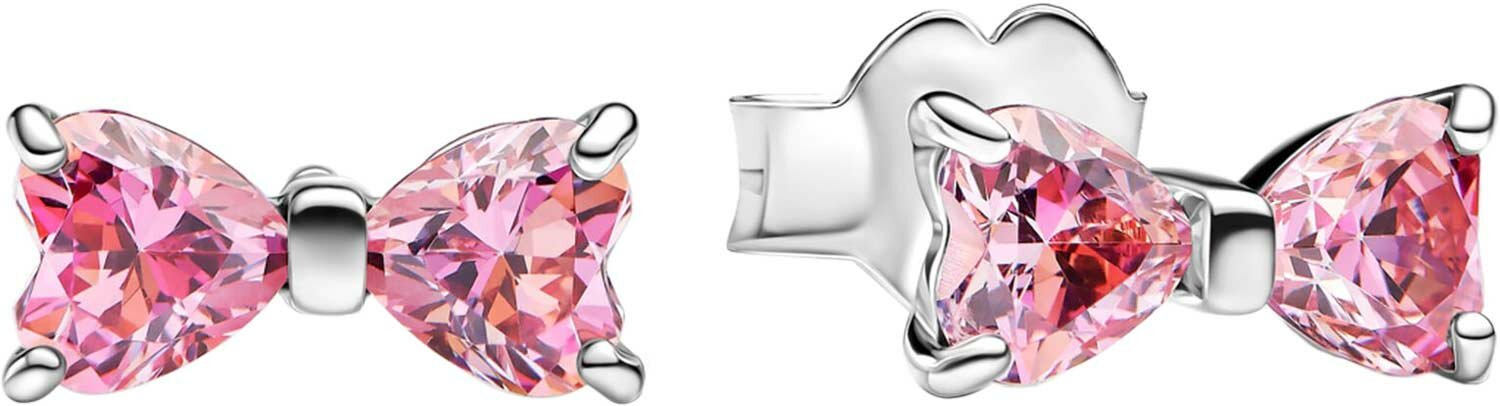 Серьги пусеты, серебро, 925 проба, фианит