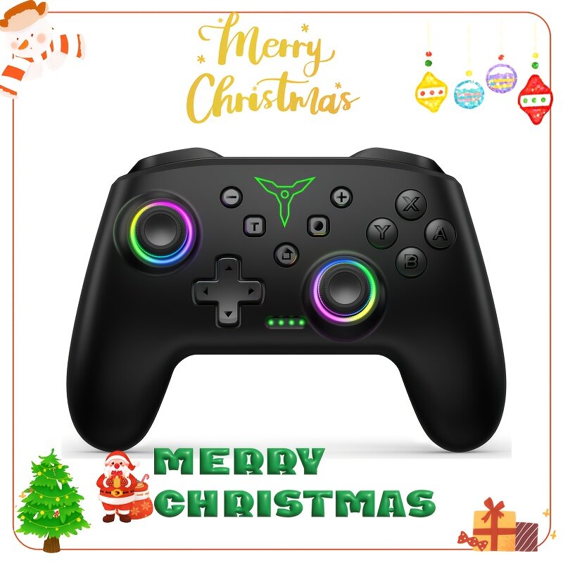 1 шт. Kydlan беспроводной Switch Pro-контроллер, эргономичный дизайн, RGB LED-подсветка, программируемые кнопки, 3 скорости Turbo, 4 уровня вибрации, 6-осевой гироскоп, совместимый с Switch/Lite/OLED