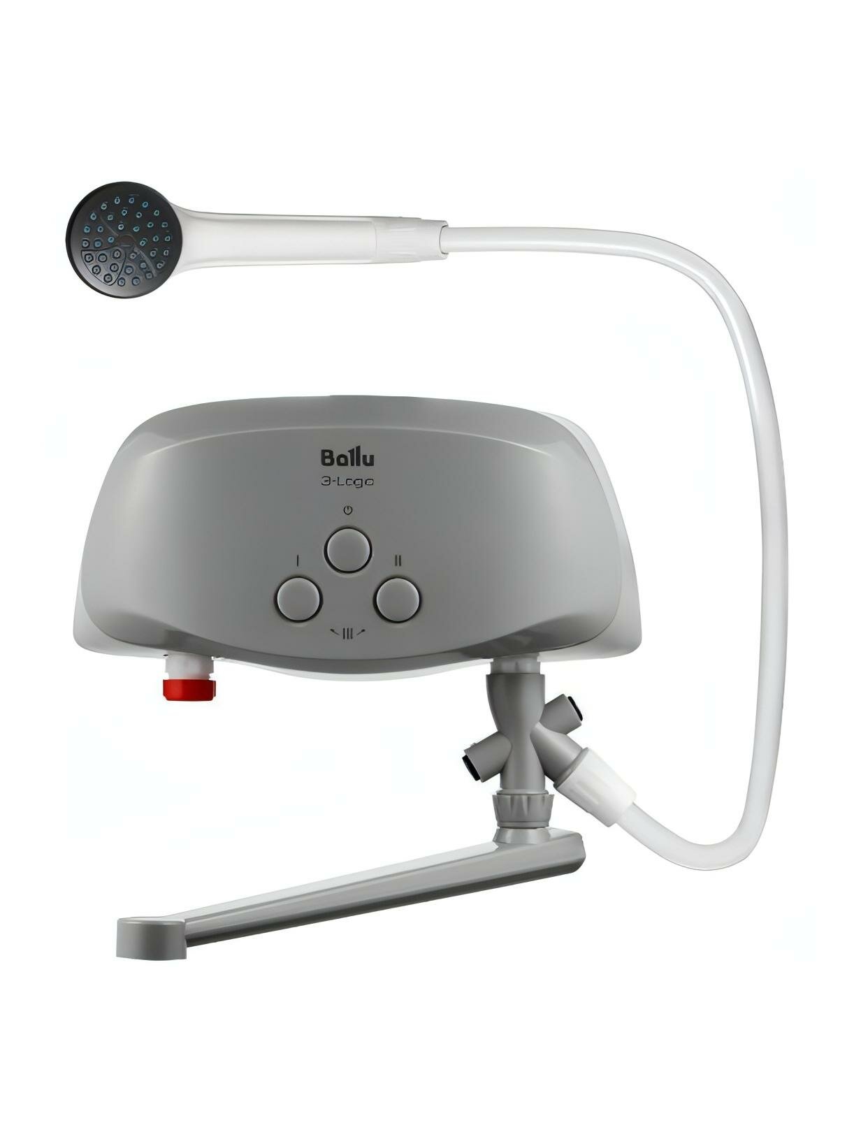 Водонагреватель проточный Ballu 3-logic SE TS (3,5 kW) - кран+душ