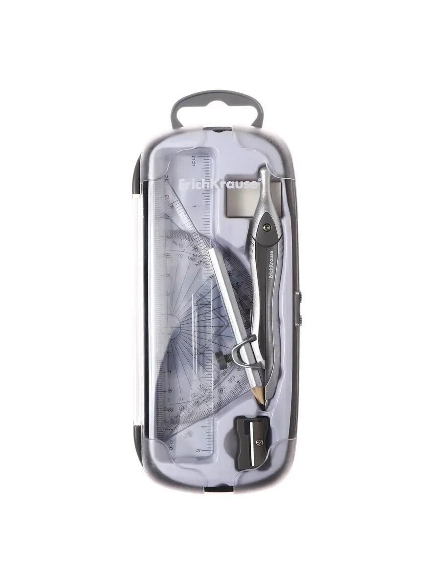 Готовальня "Classic", 7 предметов, пенал, серый