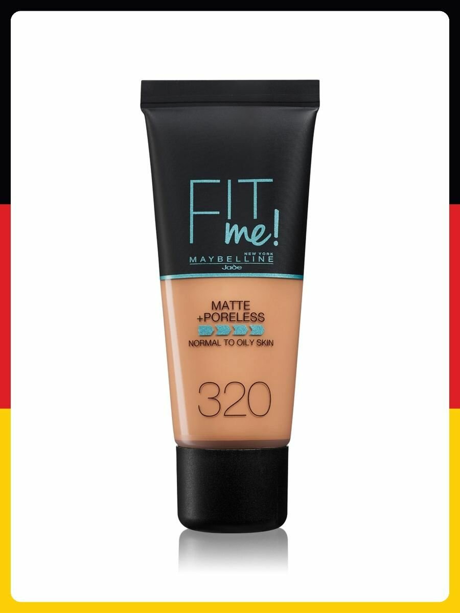 Тональная основа Maybelline New York Fit Me Matt+Poreless 320 Natural Tan, 30 мл