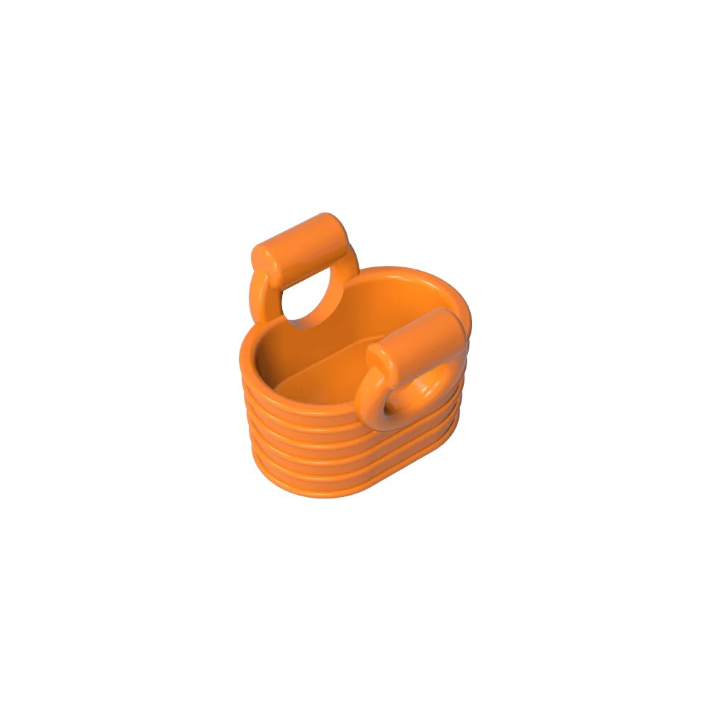 Оранжевый строительный блок Gobricks GDS-2176, Color: 021