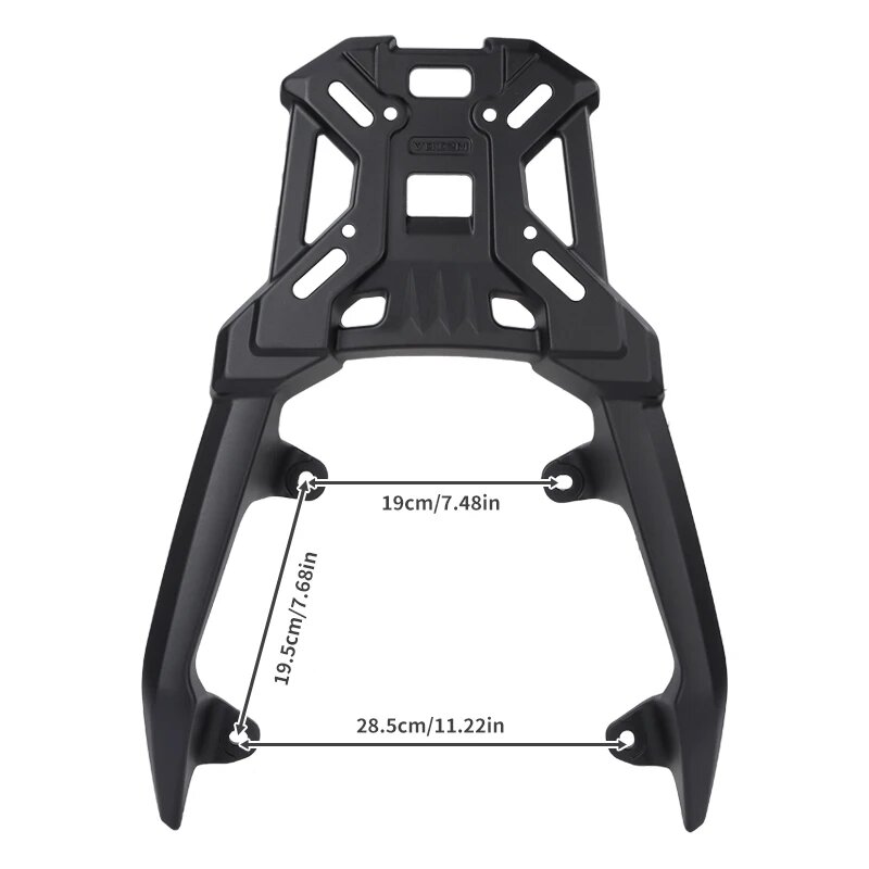 Багажник задний для мотоцикла HONDA ADV160, прочный расширенный держатель для багажа, черная верхняя панель кронштейна