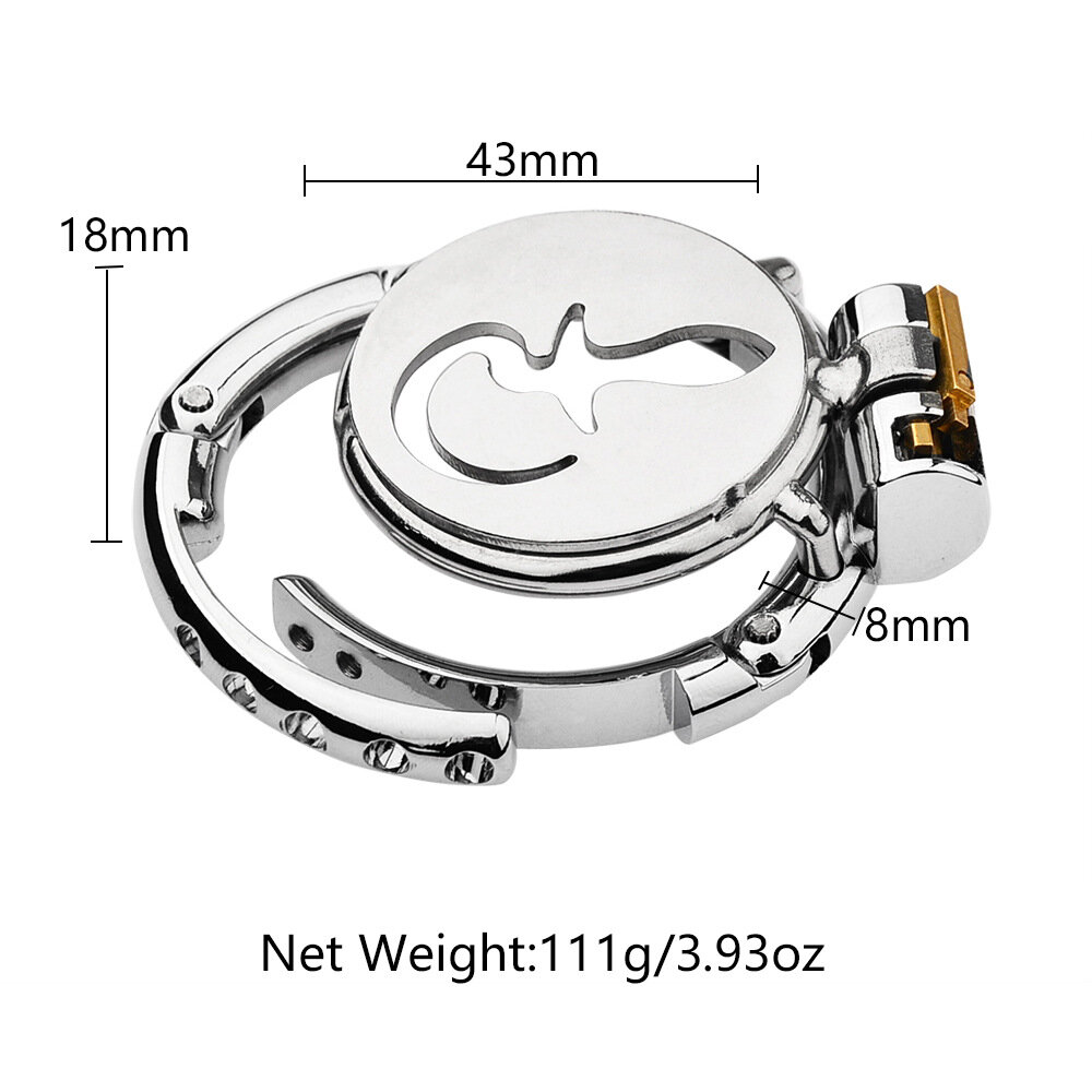 Забавная секс-игрушка, которая сочетает в себе клетку, сделанную из замков целомудрия.