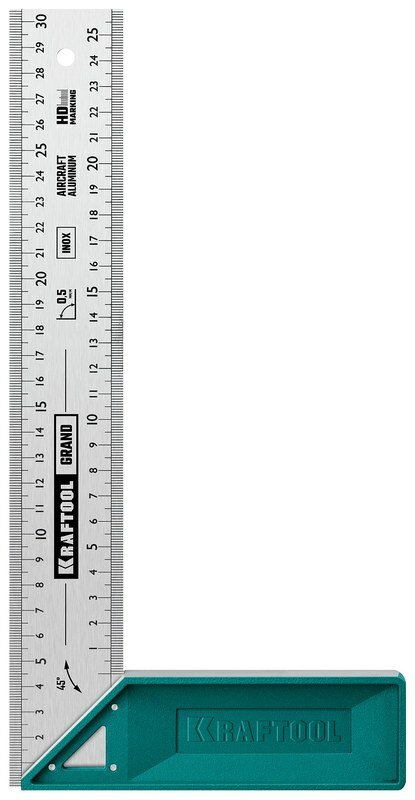 Kraftool 3439-30 Grand, 300мм, высокоточный столярный угольник