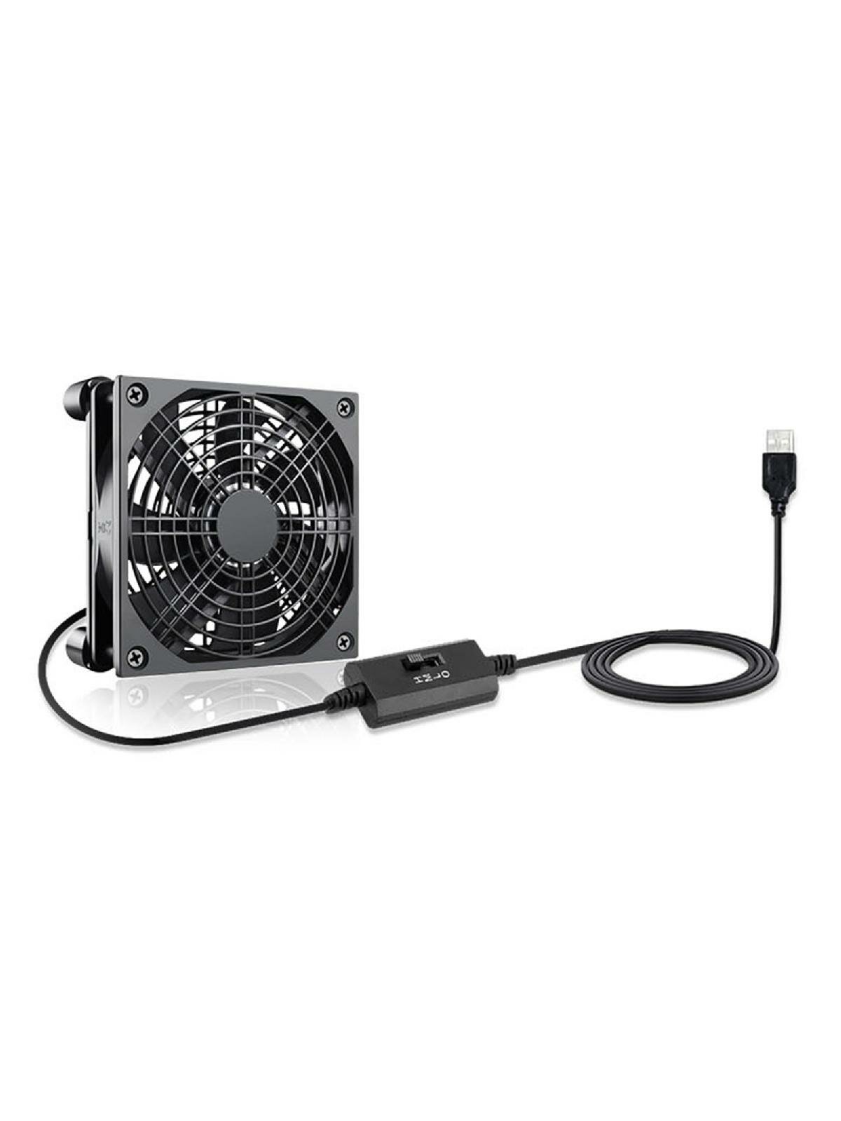 12cm USB Cooling Fan DC5V With Adjustable Speed For Efficient Heat Dissipation In Router TV Receiver Computer Cabinet