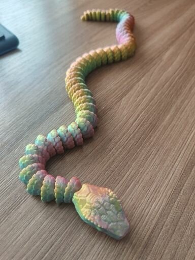 Игрушка змейка подвижная 43см