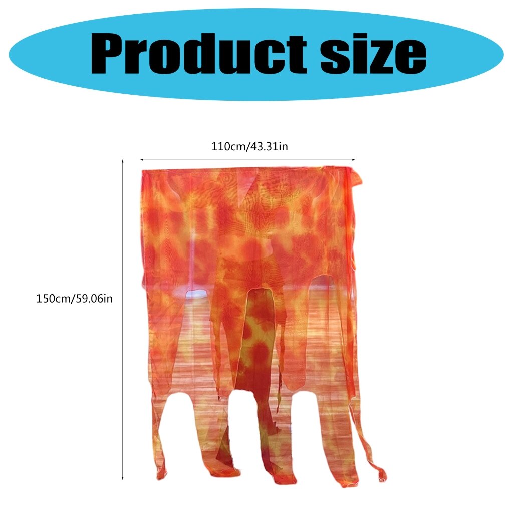 Флаги для церковного танца с огненным узором