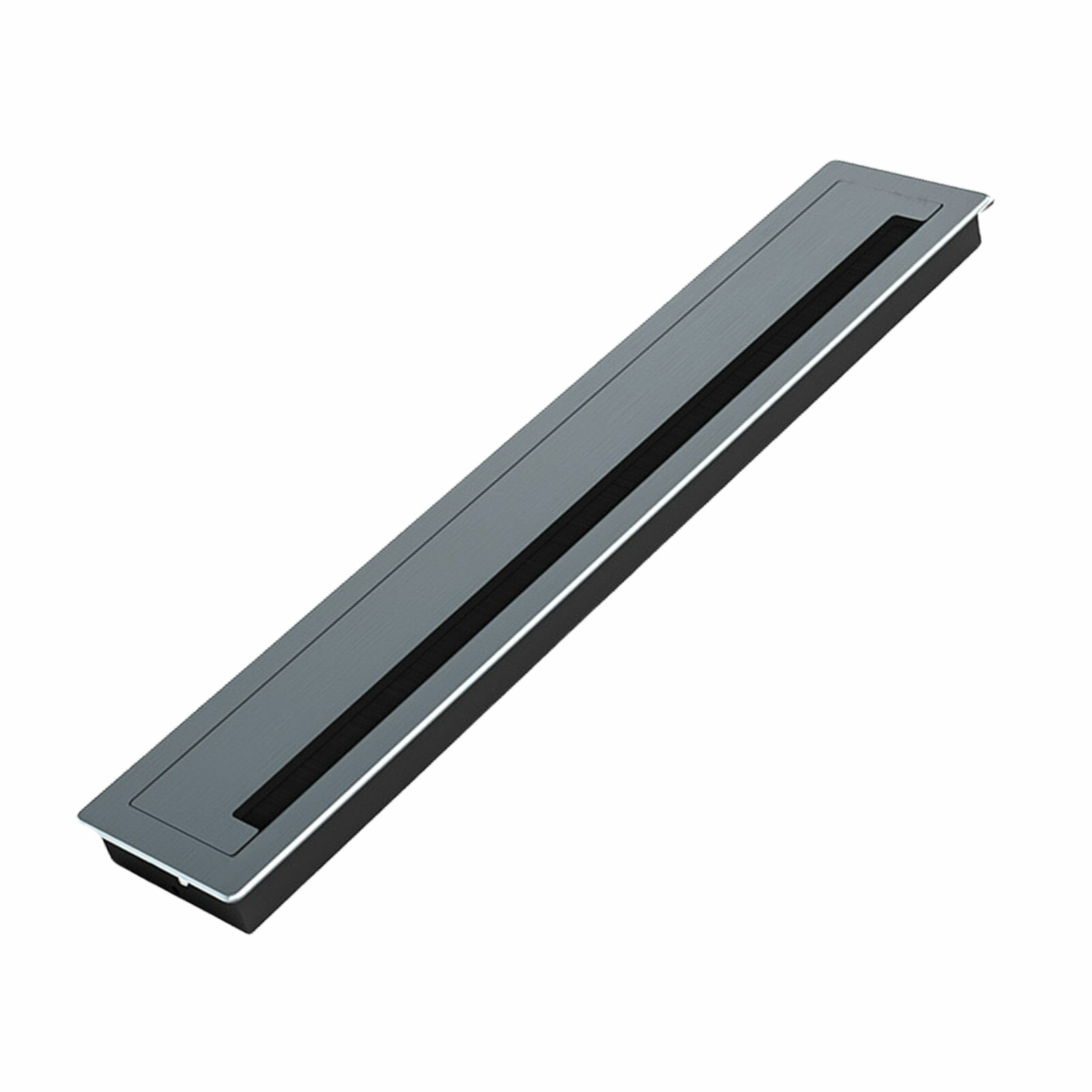 Кабельный ввод с щеткой алюминиевая прямоугольная крышка