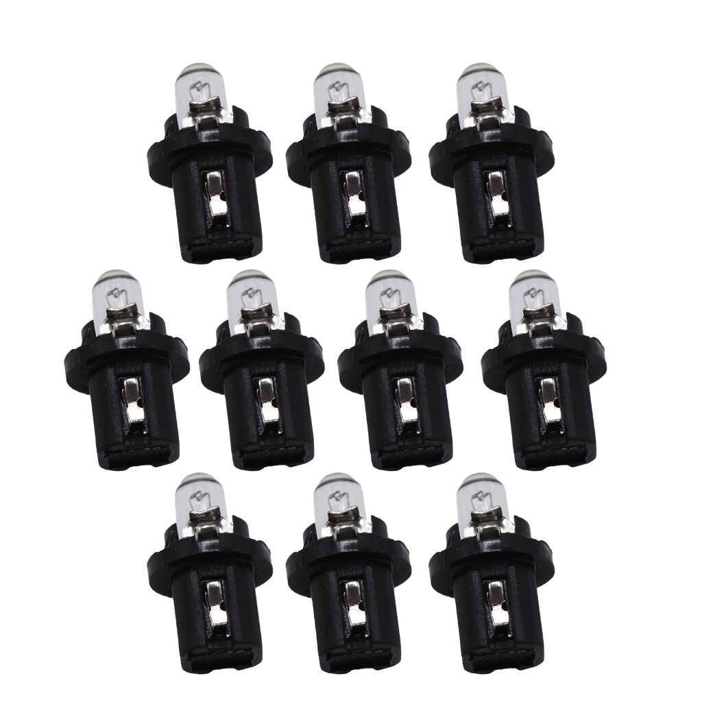 10 шт, лампы накаливания на приборной панели автомобиля и держатели ламп