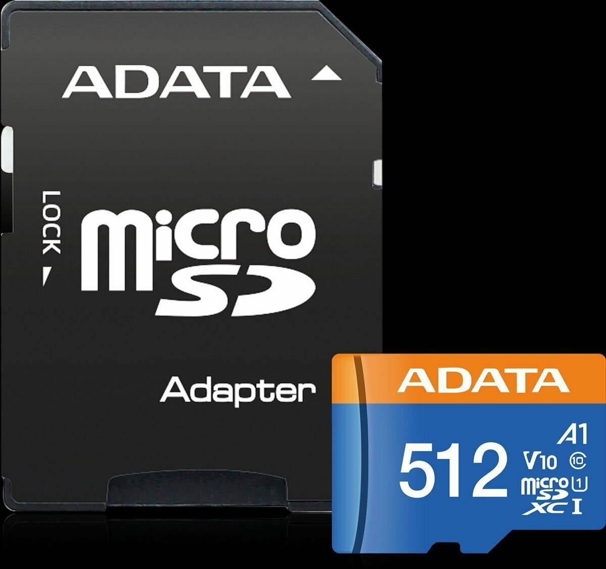 Флеш карта microSDXC 512GB A-Data AUSDX512GUICL10A1-RA1 Premier Pro + adapter