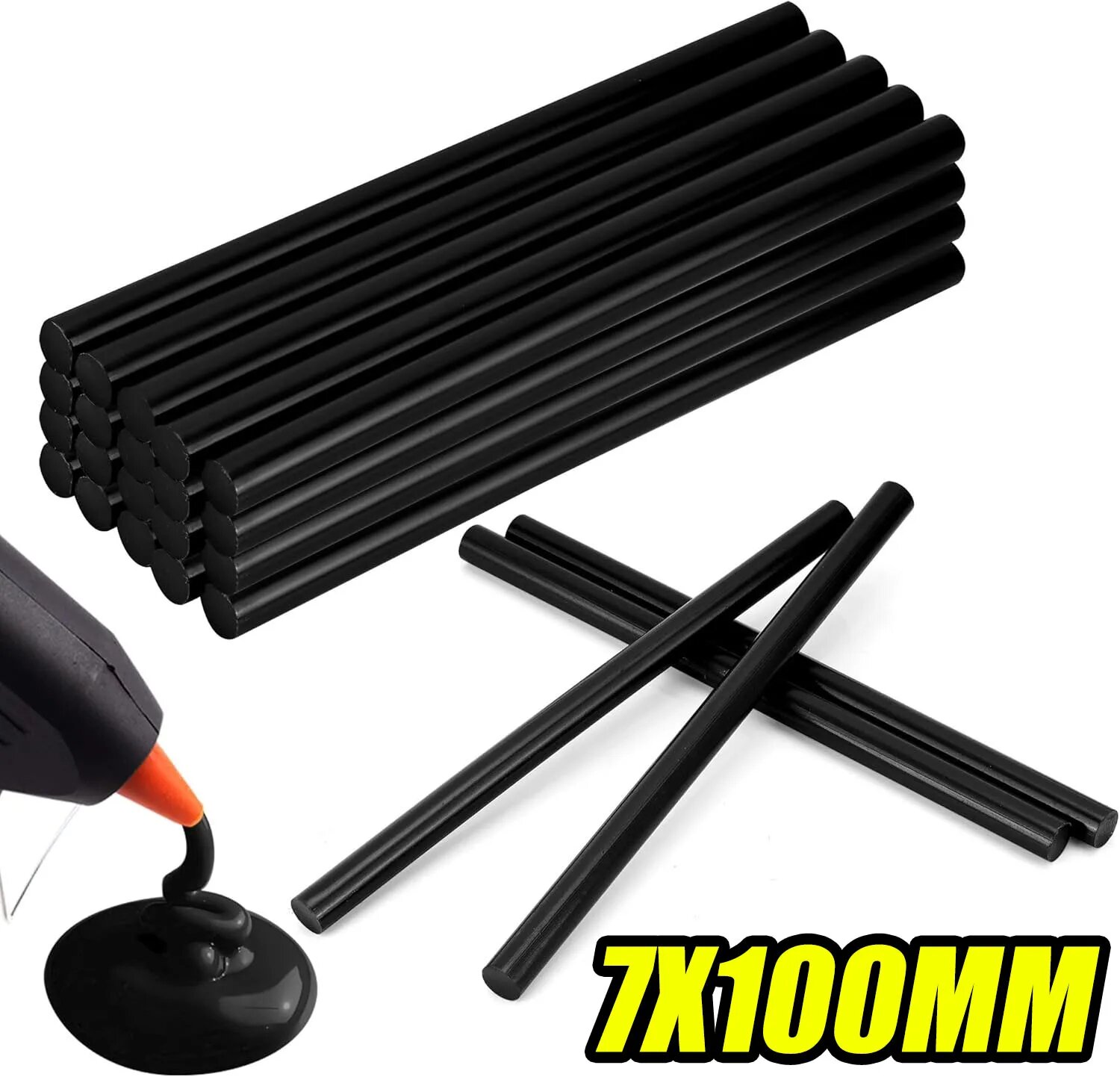 Автомобильный термоплавкий клей, палочки для ремонта вмятин на кузове, сильная адгезия, съемник, черный термоплавкий клей, палочки для ремонта без покраски