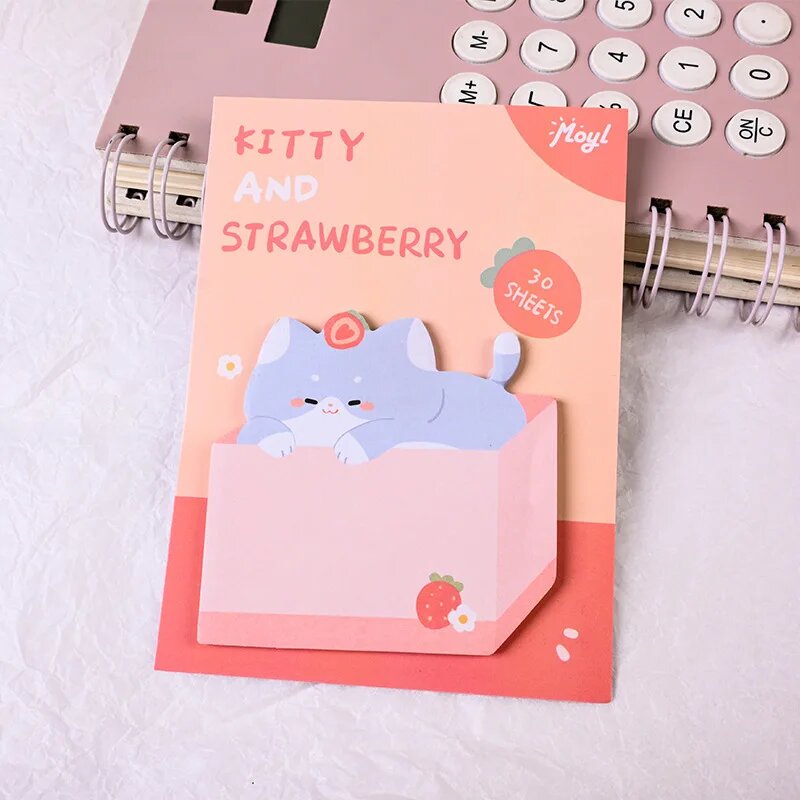 Блокнот Kitty and Strawberry 30 листов, цвет E