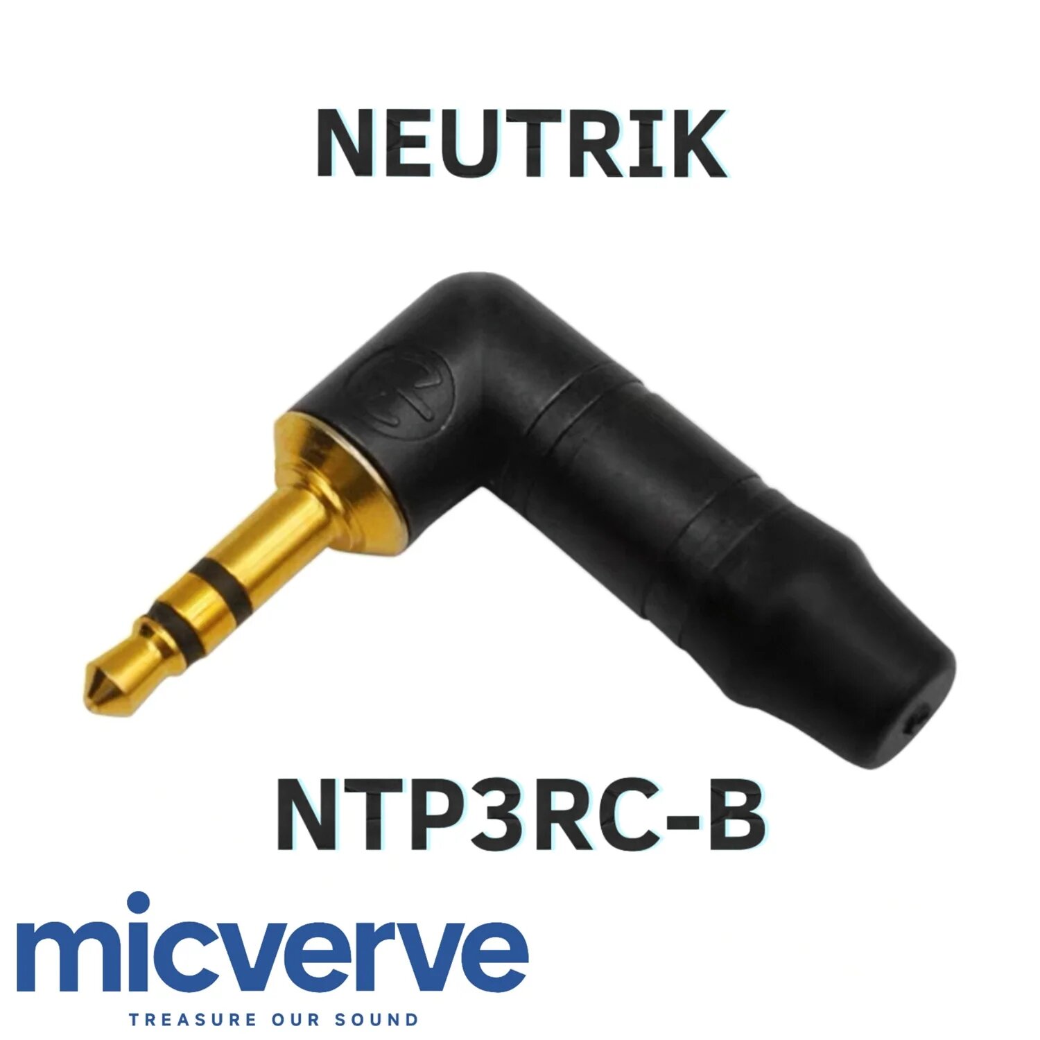 Neutrik NTP3RC-B 3.5 мм штекер 90° с позолотой