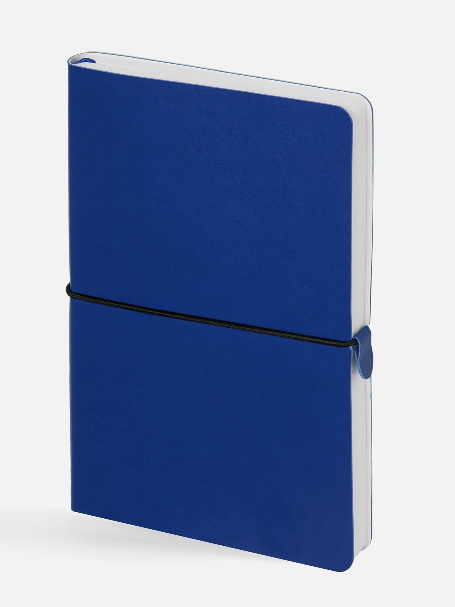 Ежедневник недатированный на резинке, гибкая обложка, Контекст, Waltz, синий А5, планер, подарок