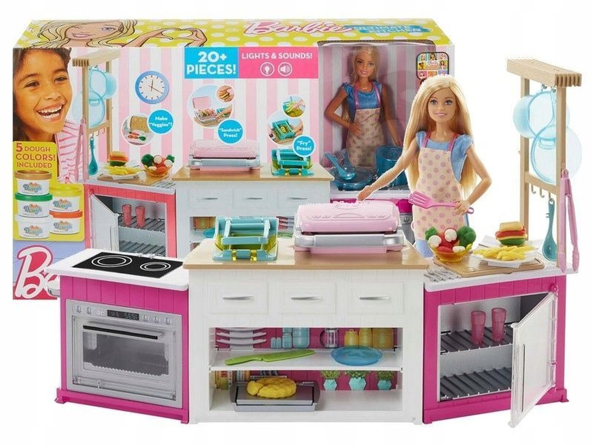 Кукла Mattel Barbie - Игровой набор Ultimate Kitchen/ Идеальная кухня с куклой и аксессуарами - Барби GWY53