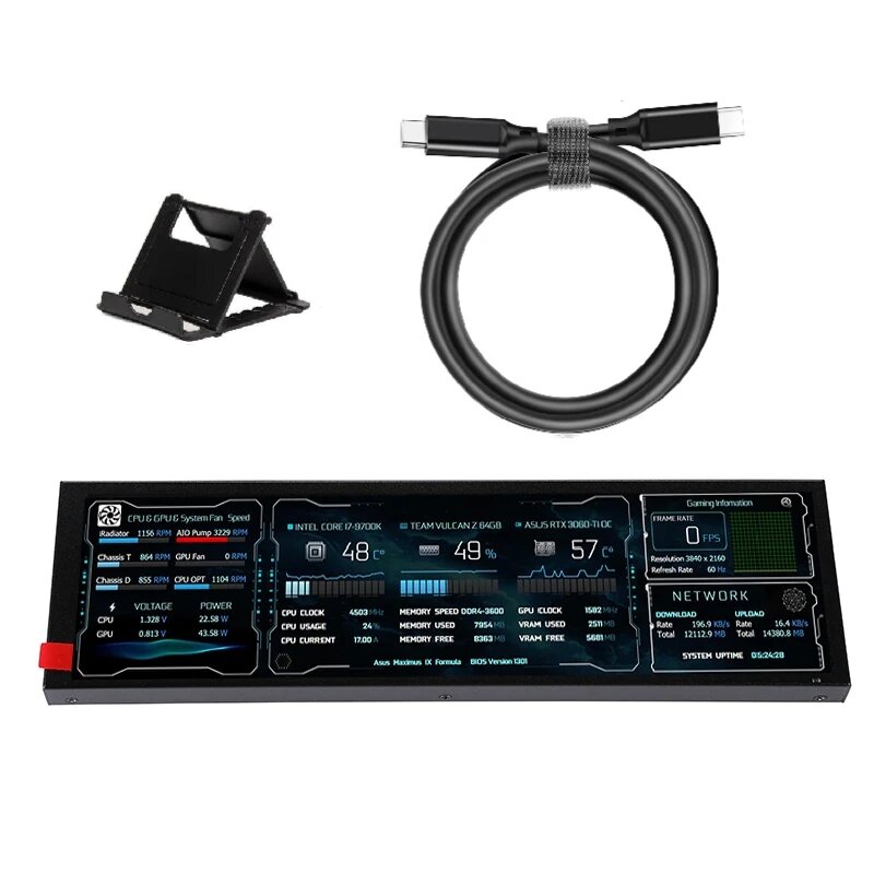 HLFEC ЖК-монитор 8,8 дюйма USB Type-C