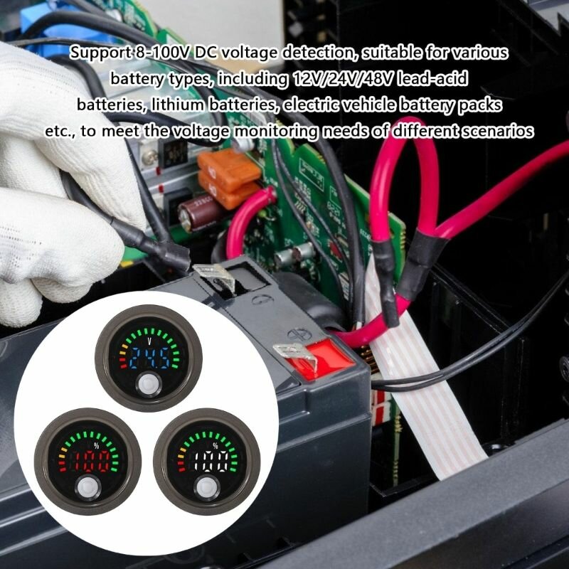 3618 водонепроницаемый круглый датчик постоянного напряжения-клемма белого цвета