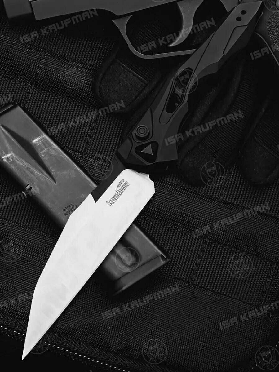 Складной автоматический нож Kershaw Launch 13, черный, из высокоуглеродистой стали 8Cr13MoV