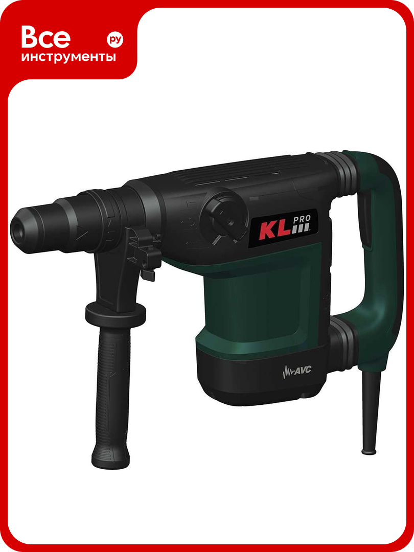 Сетевой перфоратор KLPRO SDS-Max 1200 Вт, 42 мм, 10 Дж 12049 KLKD660M, это щеточный двигатель виброзащита и плавный пуск