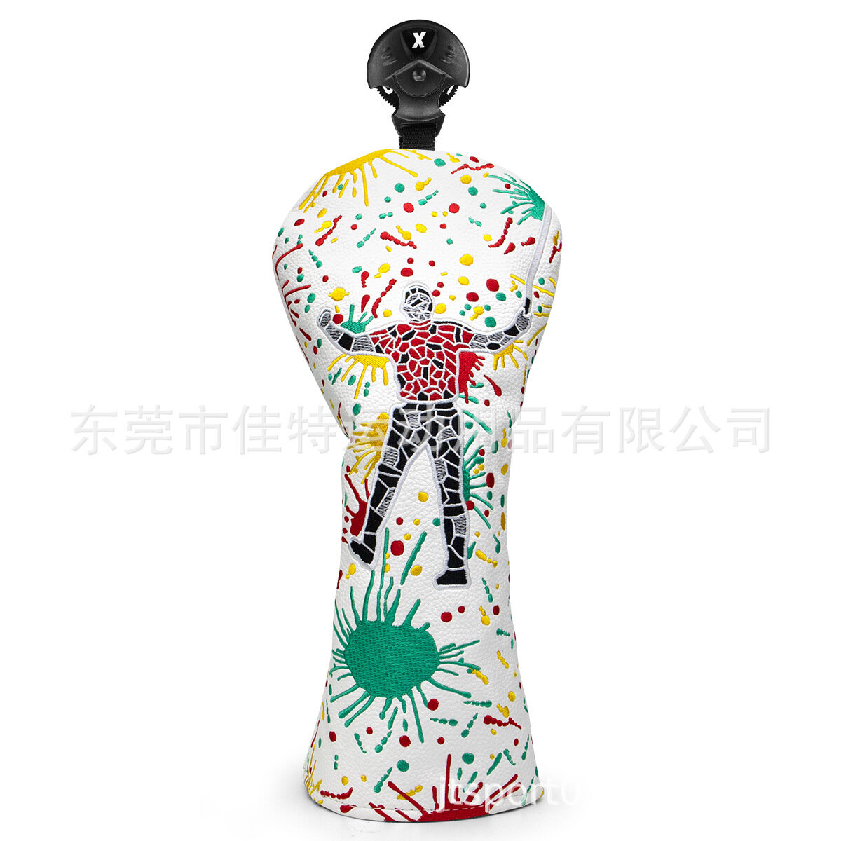 Набор клюшек для гольфа, с вышивкой, деревянные, белый фарватер