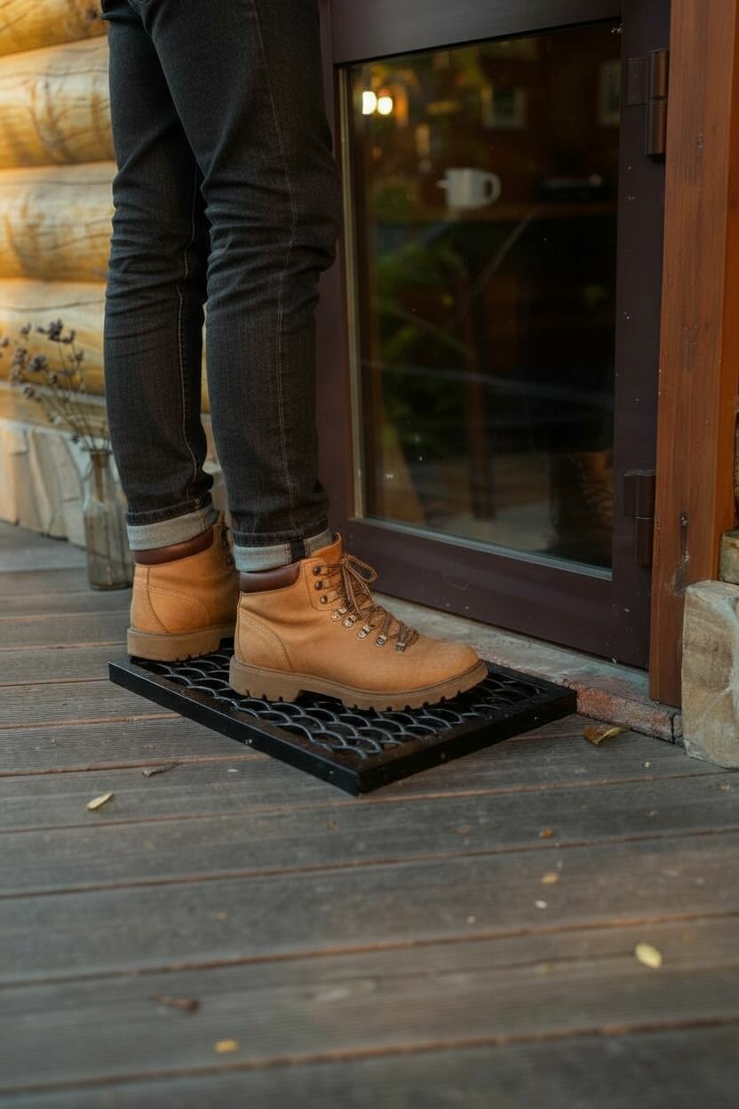 Коврик уличный, решетка придверная, грязезащитный металлический коврик для дома, для дачи, для крыльца, для двери,