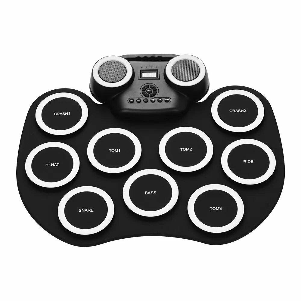 Ammoon Portable Roll-Up Electronic Drum Pad Силиконовый цифровой барабан со встроенными ди,