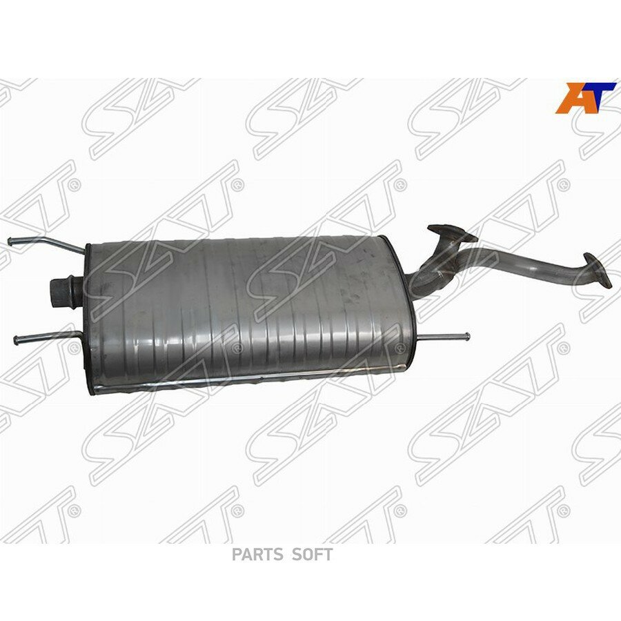 Глушитель Toyota Land Cruiser (J100) 98-07 / Lexus LX 98-07 (Средняя часть/ 2UZ-FE) от официального дистрибьютора, SAT, артикул STTY909980