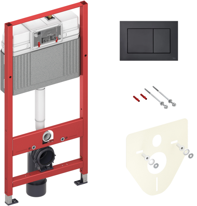 Система инсталляции для унитазов TECE Now 9400414 4 в 1 с кнопкой смыва