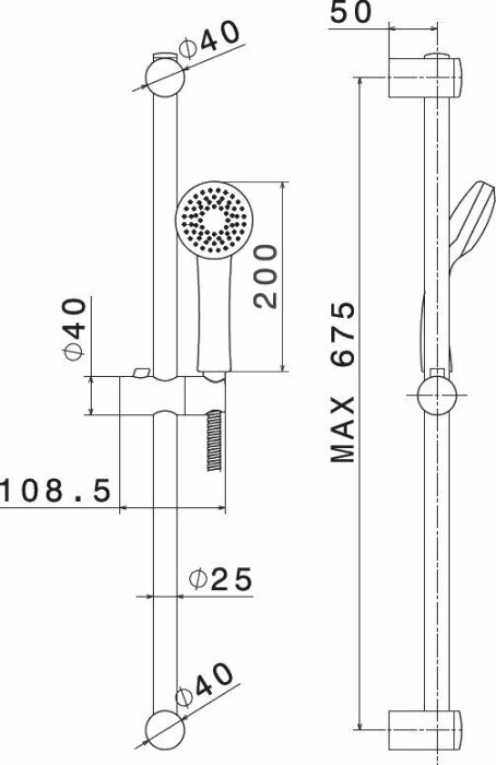 Душевой гарнитур KERAMA MARAZZI Piano 69356KM.21.018