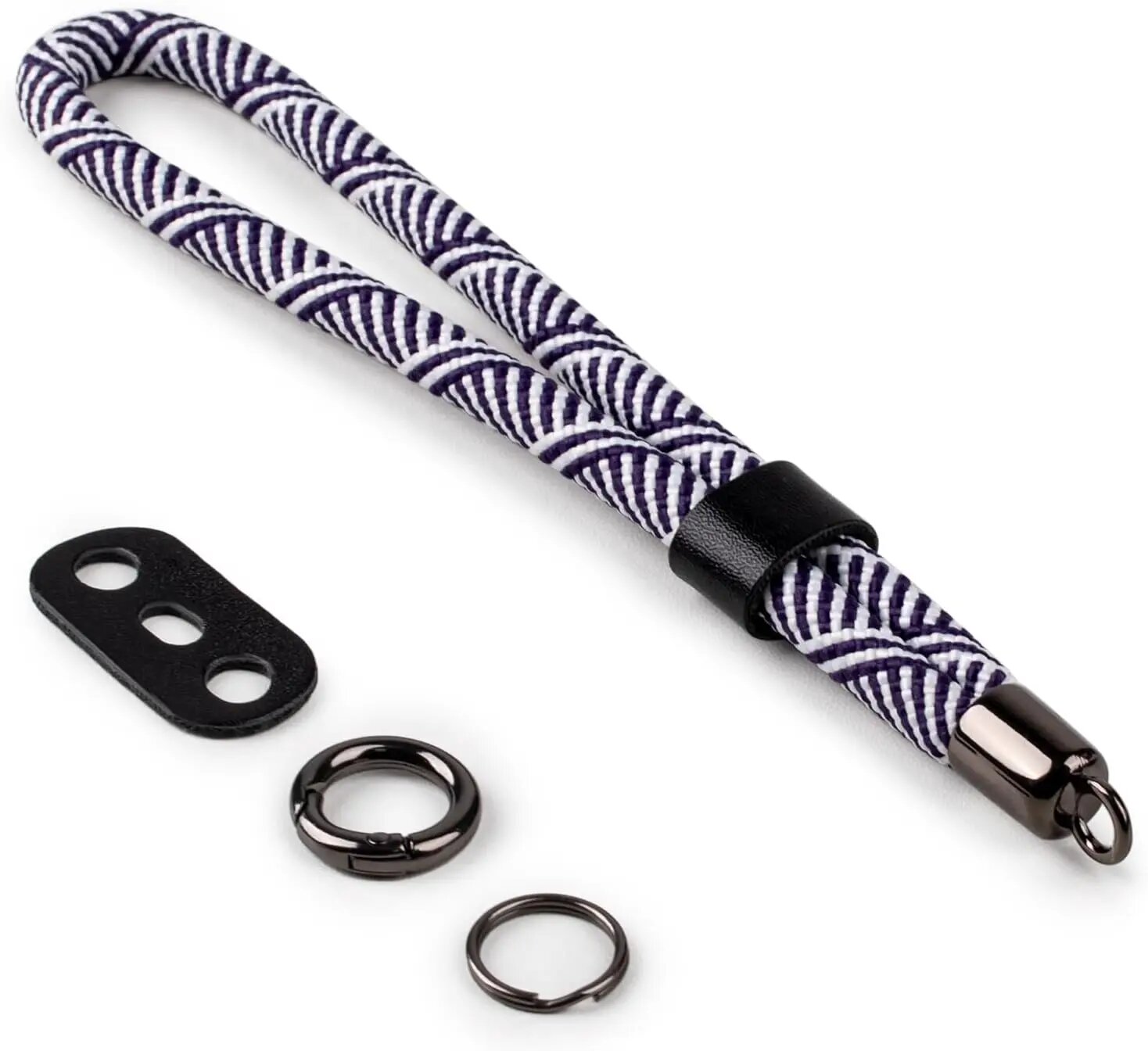 Веревочный ремешок на запястье Striped Black для камер
