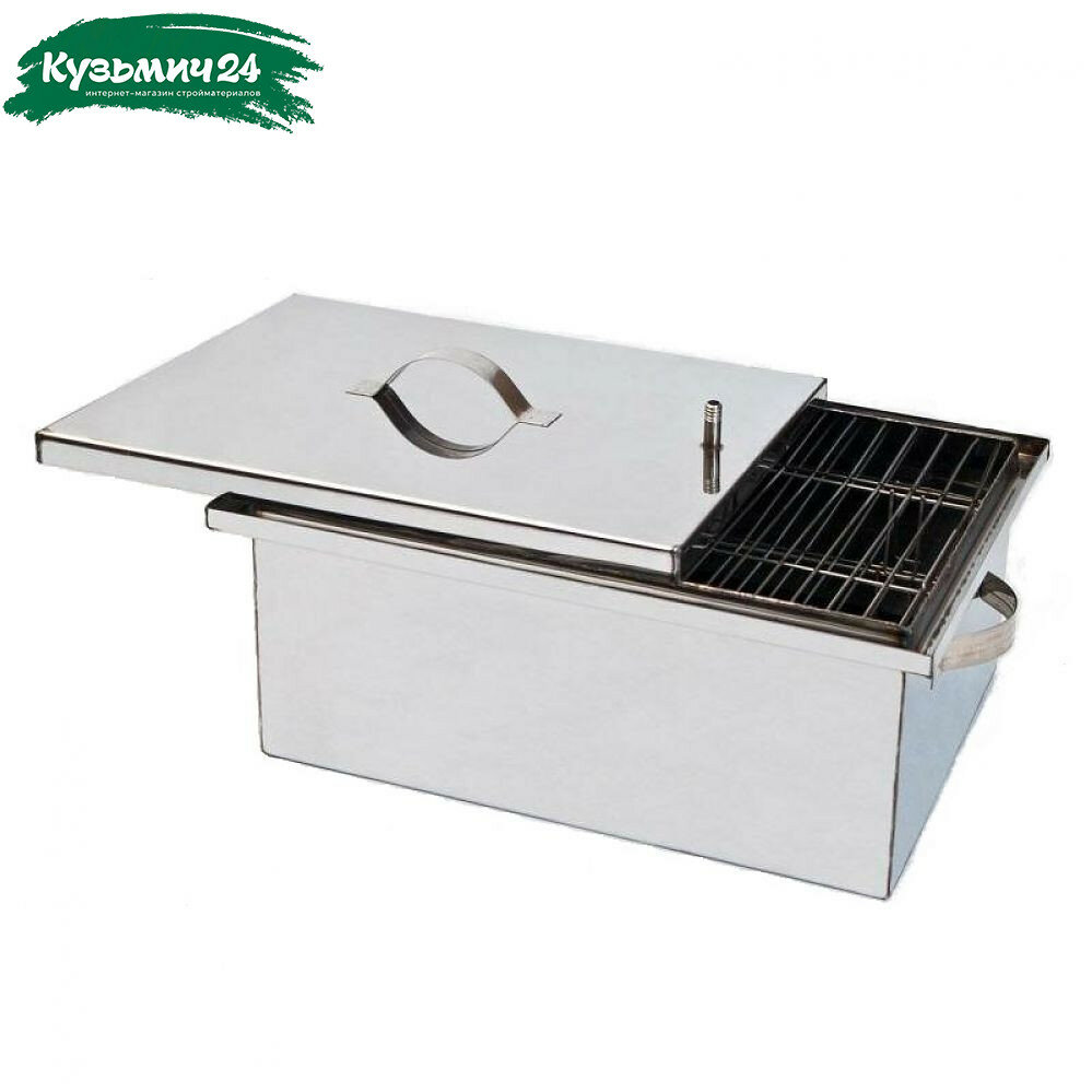Коптильня Элит Эконом+ нержавеющая сталь 500х250х250 мм, 1 шт