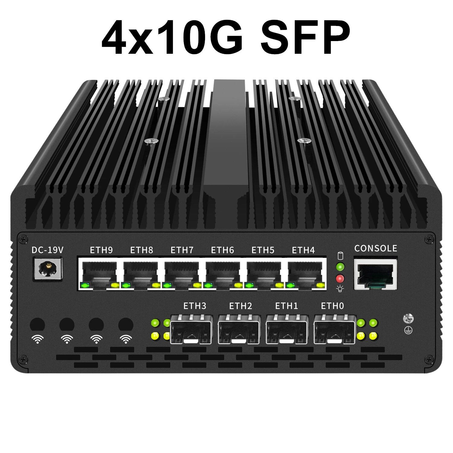 Мини-ПК Topton Solid Firewall Ultra 7 16 ядер, Bundle: 155H 4x10G SFP, Color: No Ram No Storage — фото 1