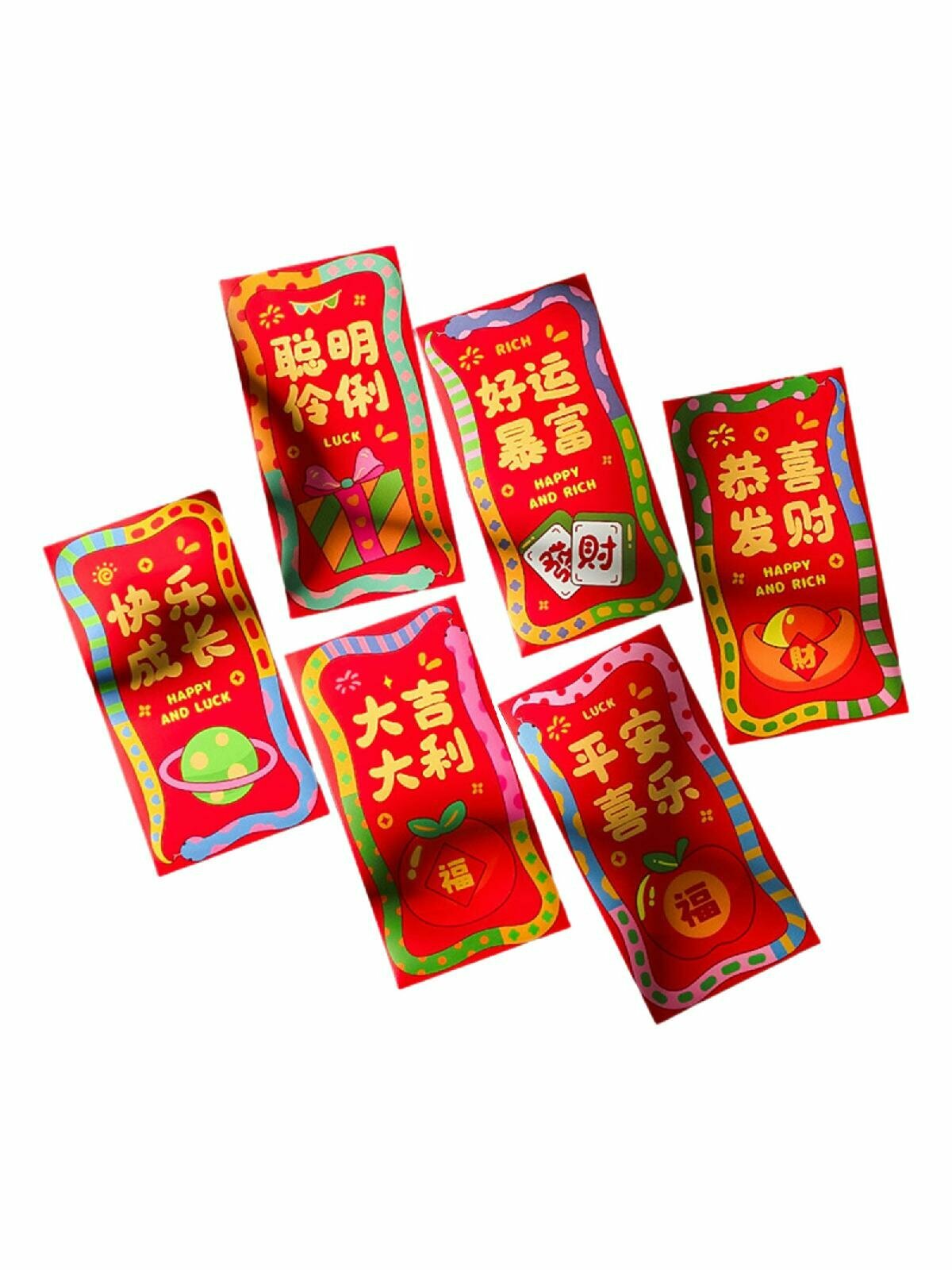 Конверты для покраснения весеннего фестиваля золотой фольги, денежный пакет для Года Змеи