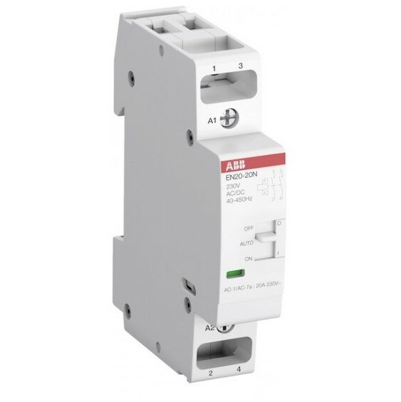Контактор EN20-20N-06 (20А АС-1, 2НО) 230В AC/DC ABB 1SBE122111R0620