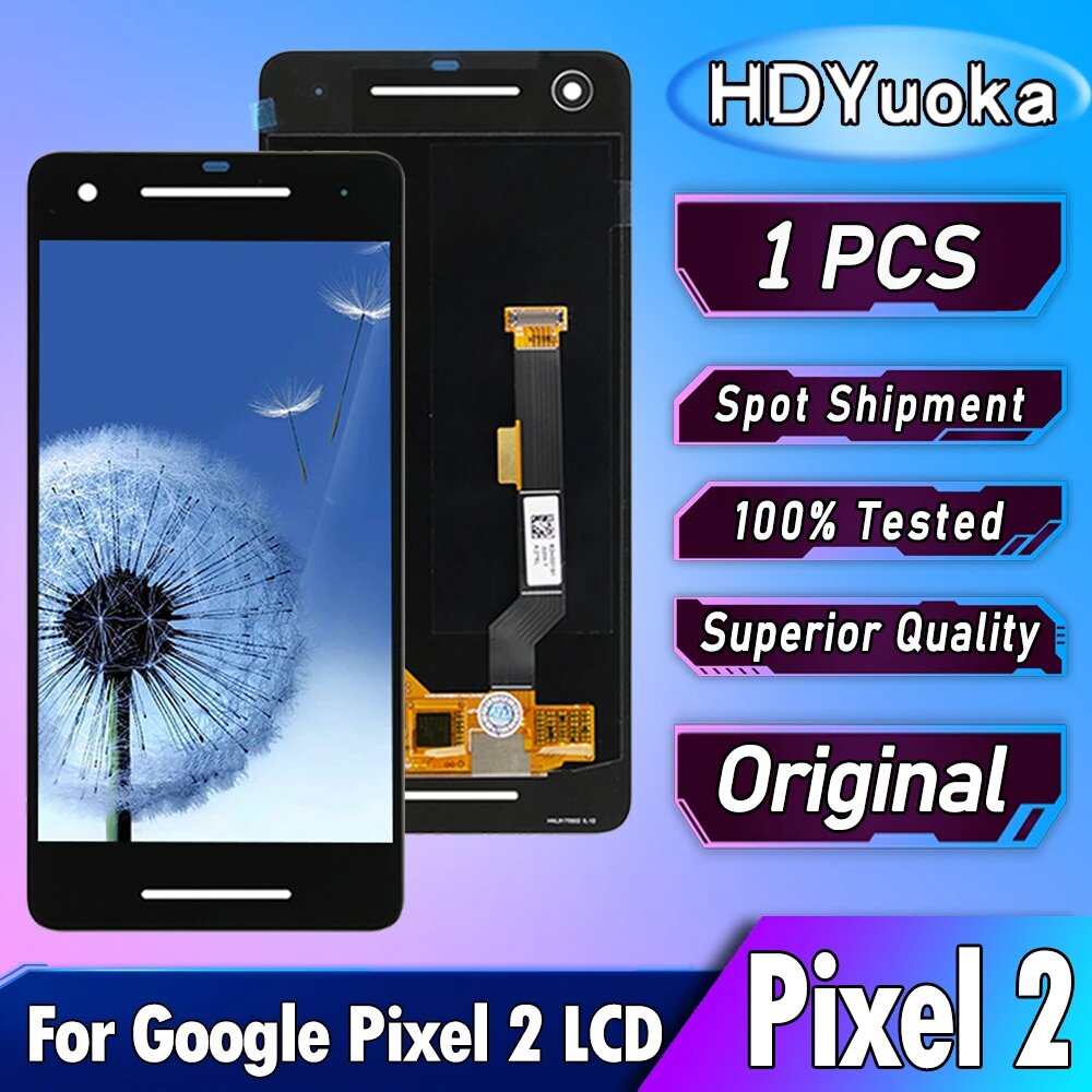 5,0 "AMOLED для Google Pixel 2 ЖК-дисплей G011A, сенсорный преобразователь в сборе для Google Pixel 2, замена экрана дисплея, ремонт