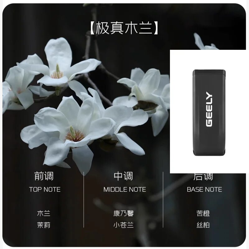 Для Geely Starry L Galaxy E5 E8 L6 оригинальный автомобильный ароматизатор, комплект ароматизаторов для окружающей среды, автомобильные аксессуары белый